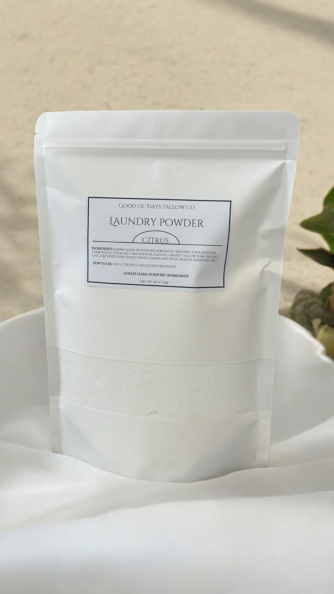 Laundry Powder for Sensitive Skin – Good Ol’ Days Tallow Co